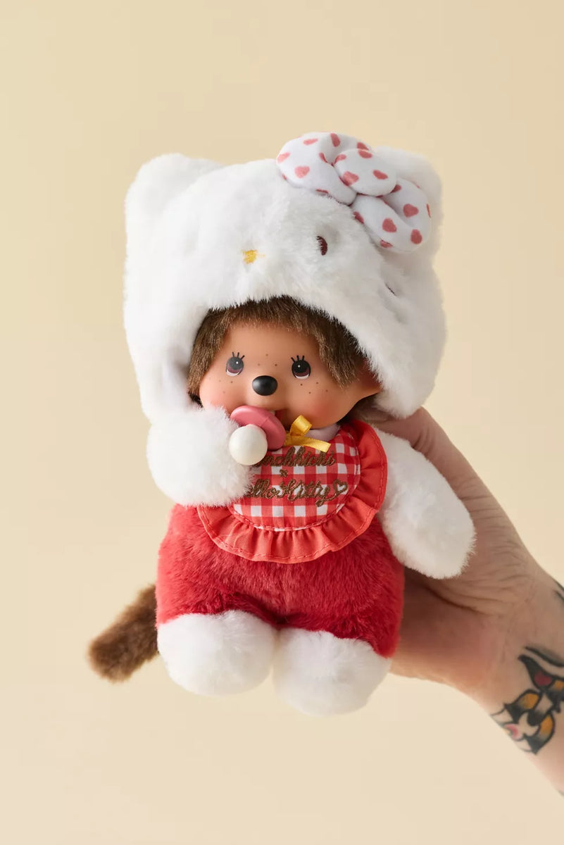 Sanrio Hello Kitty X Monchhichi Plush | Red - TREEHOUSE kid and craft