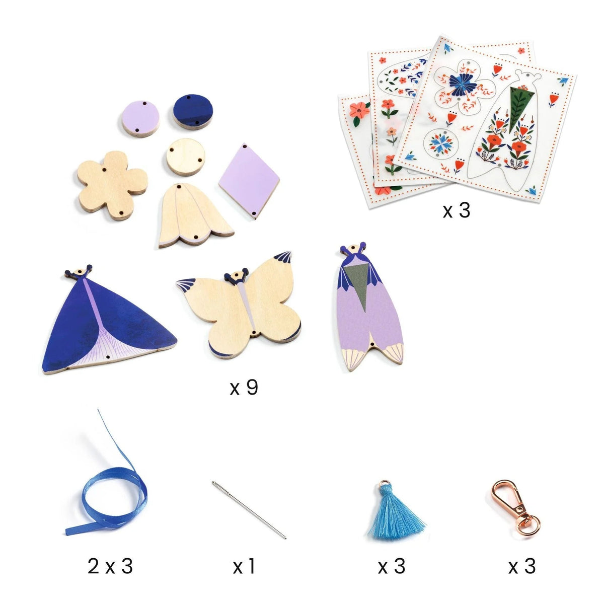 Djeco | DIY Butterfly Keychain Kit - TREEHOUSE kid and craft