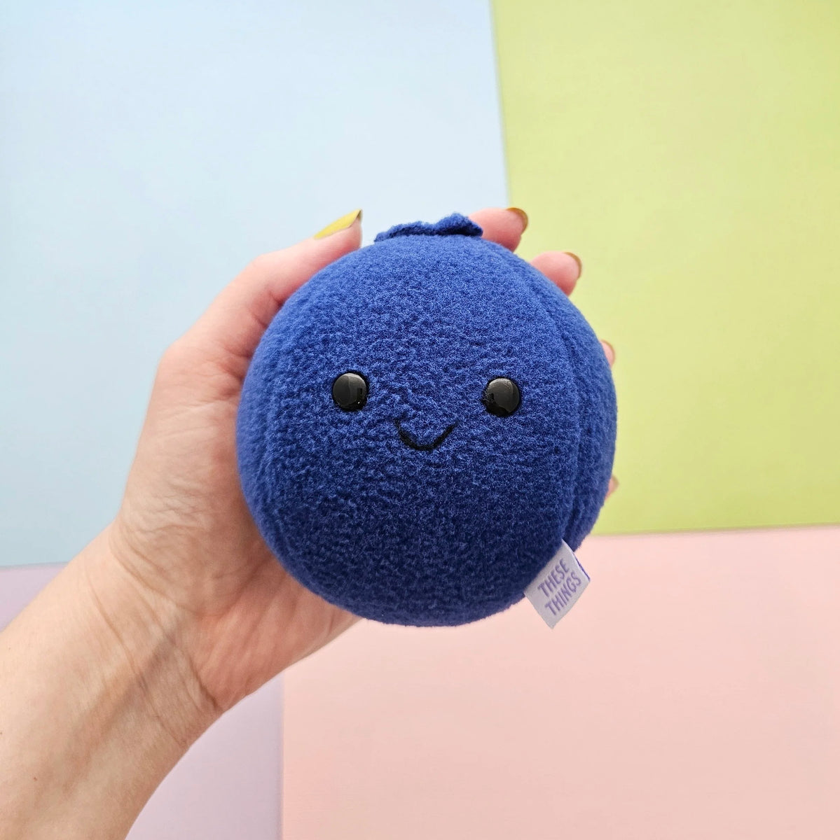 Happy Blueberry Plushie - TREEHOUSE kid and craft