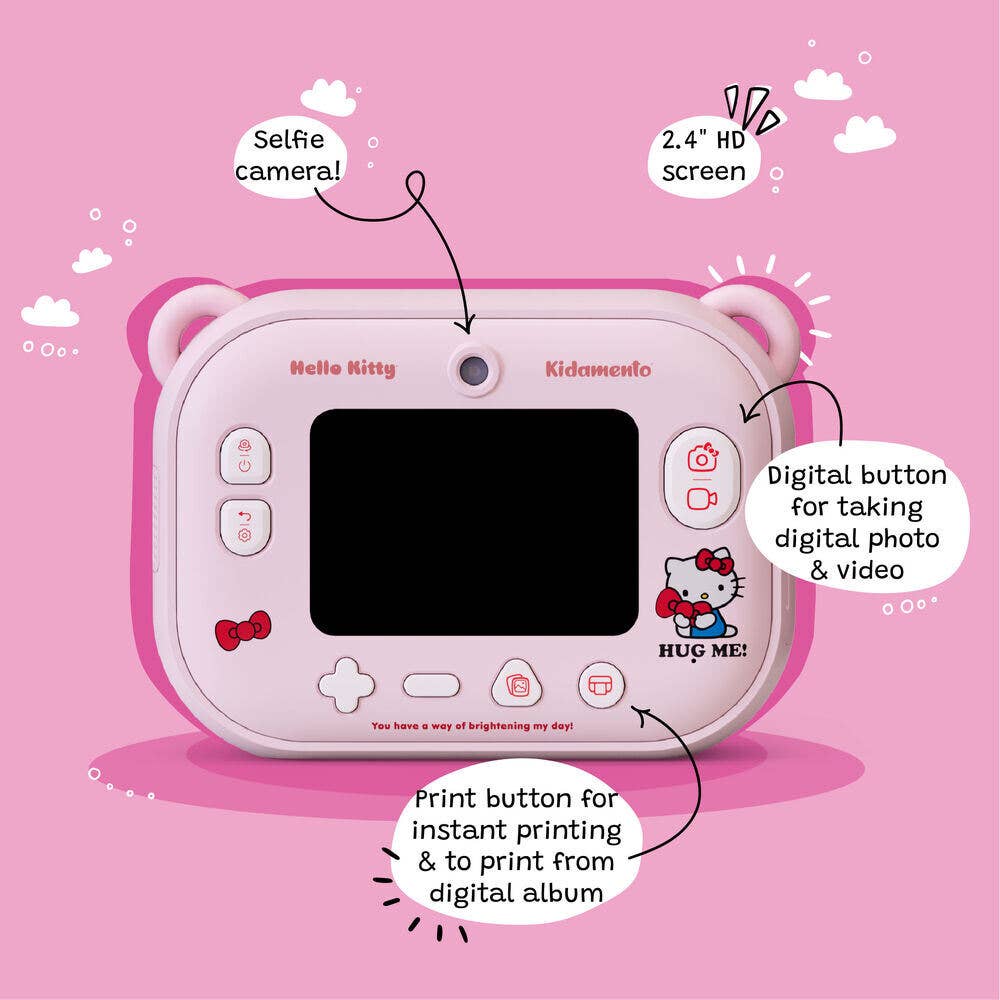 Kidamento - Hello Kitty - Print and Digital Camera – Model P ...